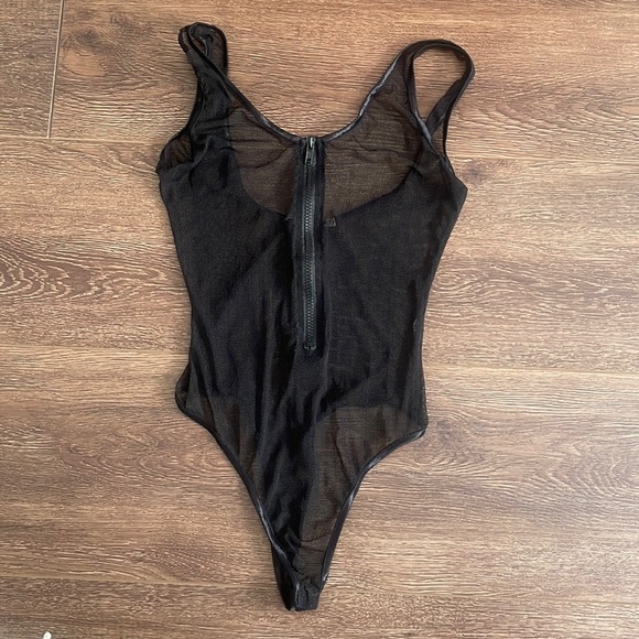 Emma & Sam | Tops | Samemma Black Mesh Body Suit | Poshmark